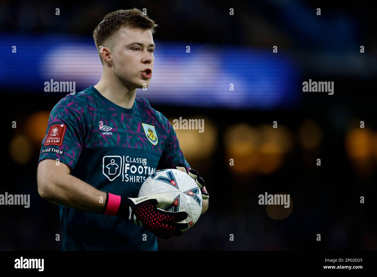 Burnley goalkeeper Bailey Peacock-Farrell during the Emirates FA Cup ...