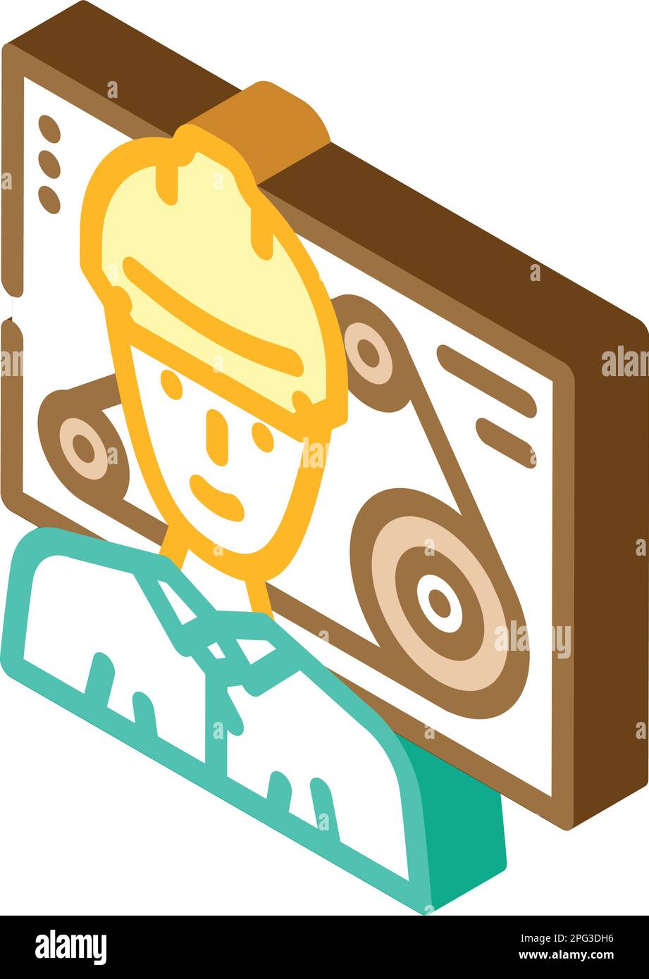 3d man mechanical engineer hat hi-res stock photography and images - Alamy