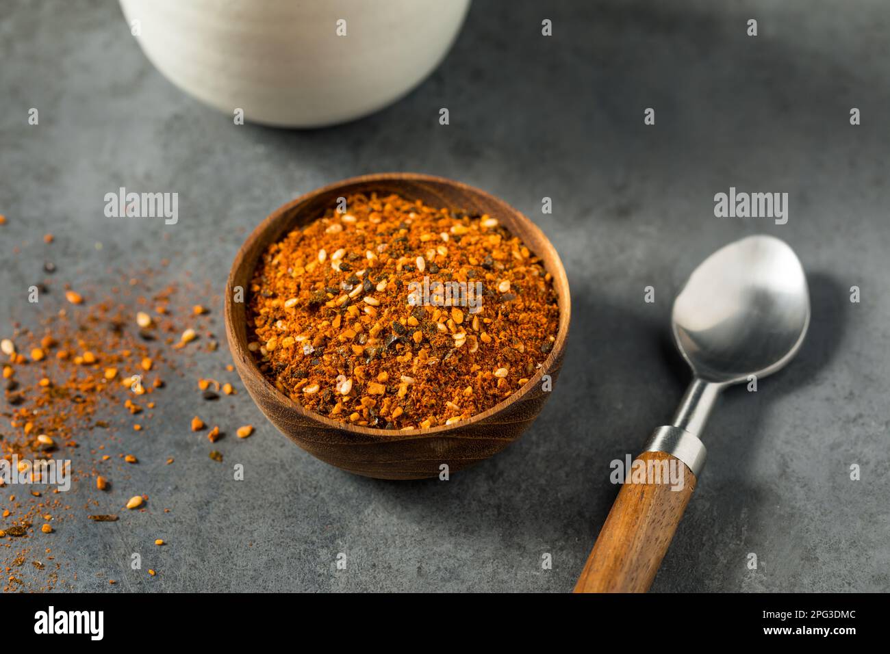 Spicy Togarashi Shichimi Japanese 7 Spice in a Bowl Stock Photo - Alamy