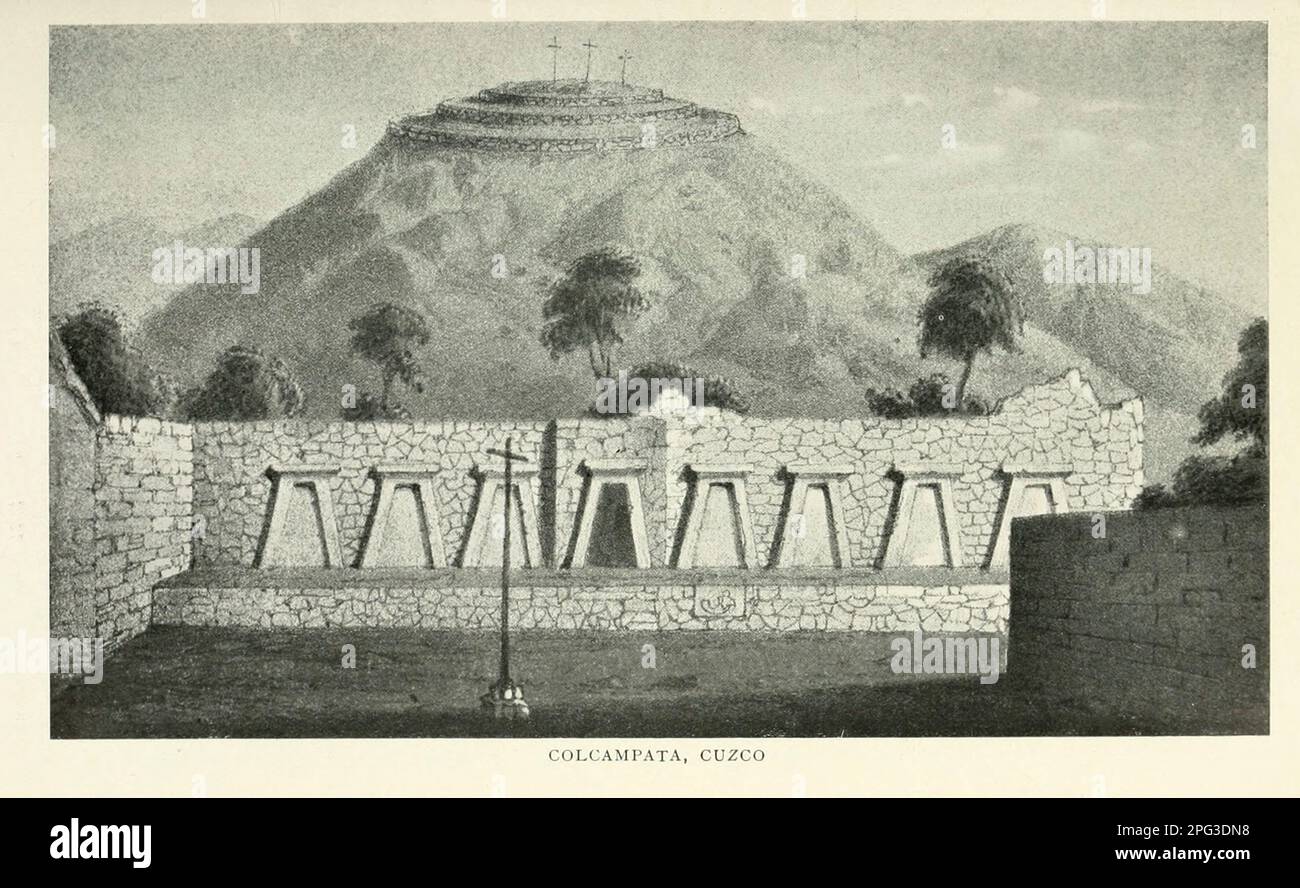 Colcampata, Cuzco from the book ' The Incas of Peru ' BY SIR CLEMENTS ...