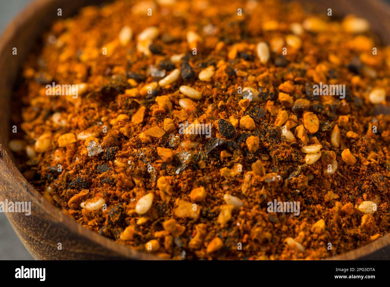 Spicy Togarashi Shichimi Japanese 7 Spice in a Bowl Stock Photo - Alamy