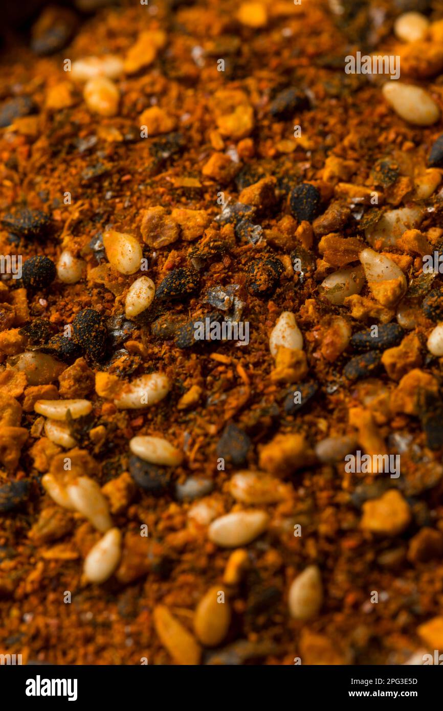 Spicy Togarashi Shichimi Japanese 7 Spice in a Bowl Stock Photo - Alamy