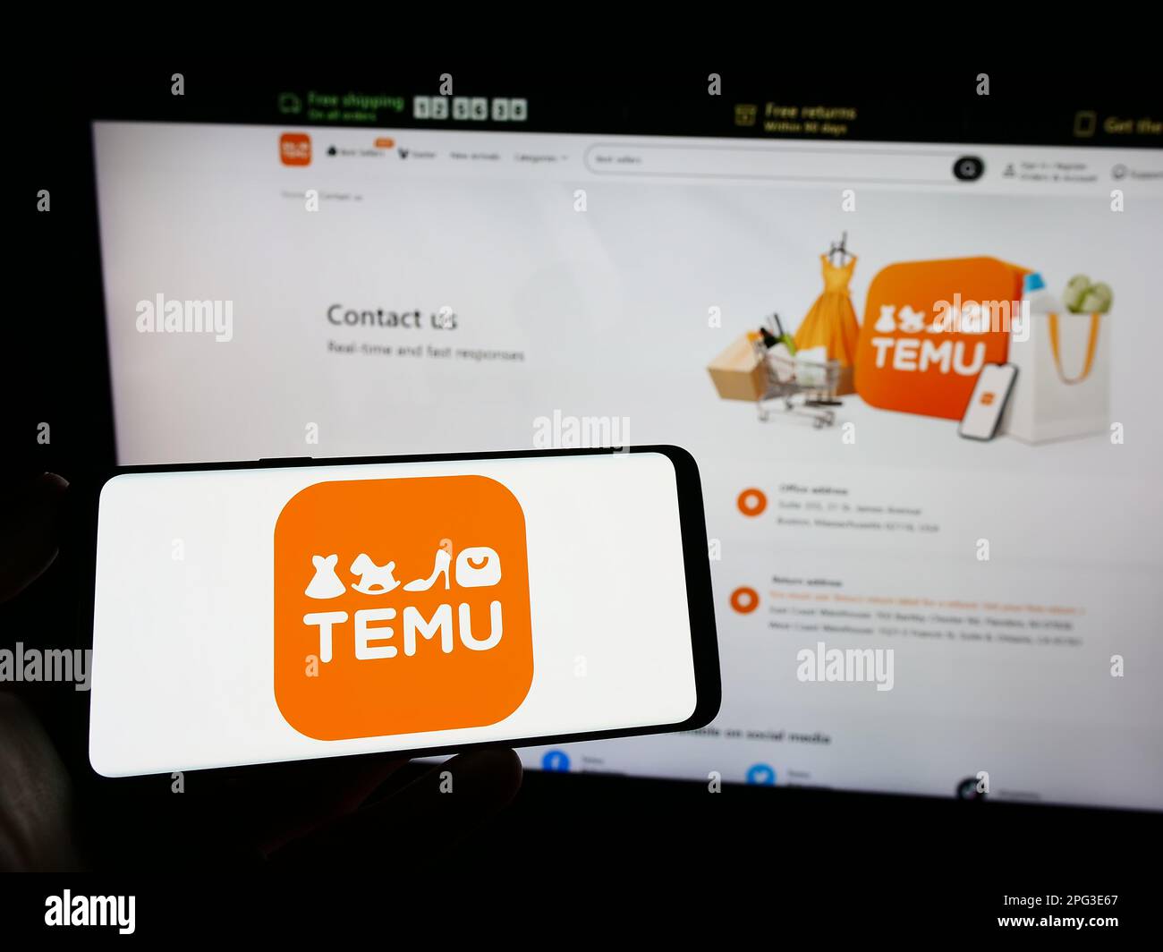 Temu logo hi-res stock photography and images - Alamy