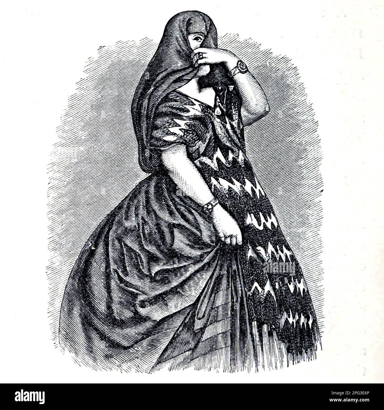 Woman of Spanish descent from the book ' Peru ' by Sir Clements Robert ...