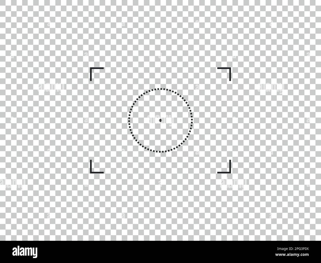 Logo Template with circle photo camera target icon. Vector camera ...