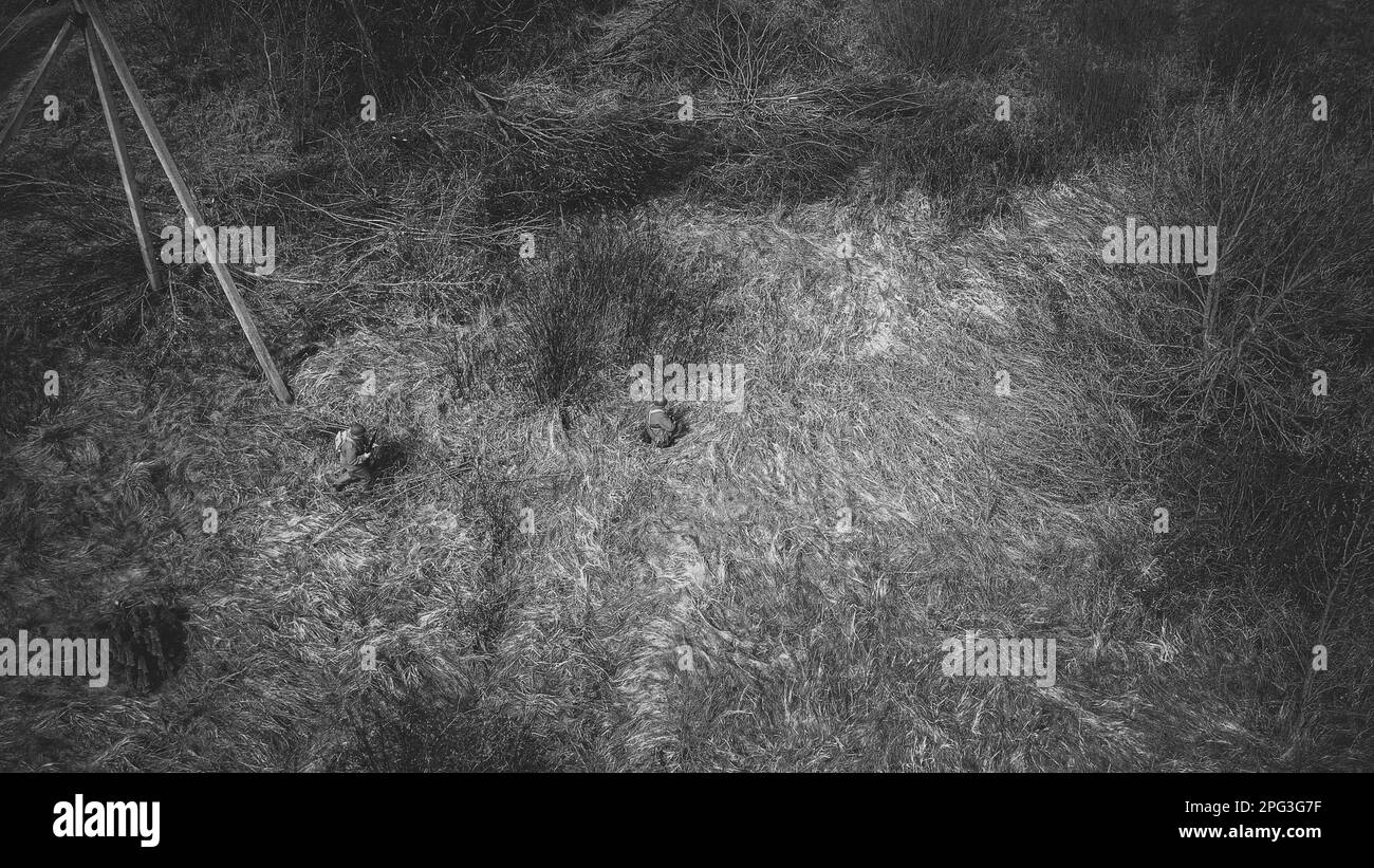 Men Dressed As US American Soldiers Of USA Infantry Of World War II ...