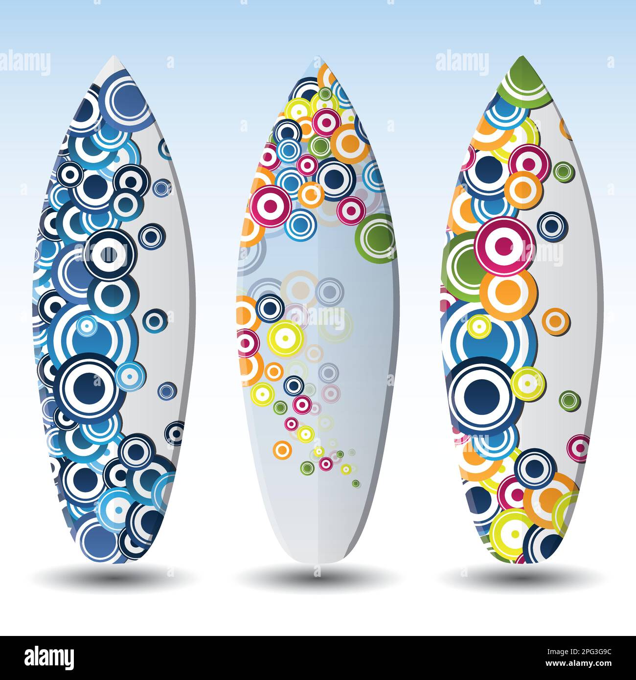 Big wave surfboards Stock Vector Images - Alamy