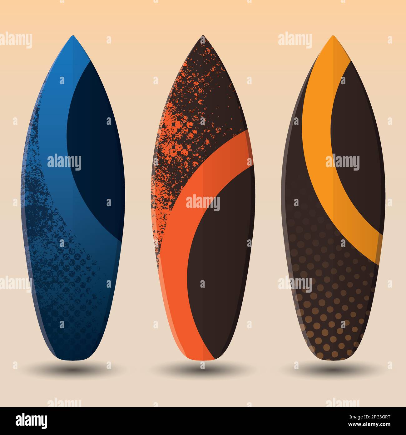Big wave surfboards Stock Vector Images - Alamy