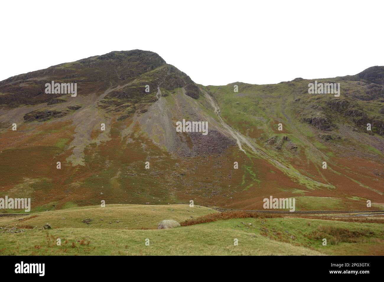 Stirrup Crag on the Wainwright 'Yewbarrow' and Dorehead Screes from the ...