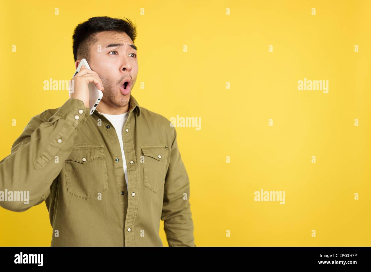 Surprised shocked man open hi-res stock photography and images - Alamy