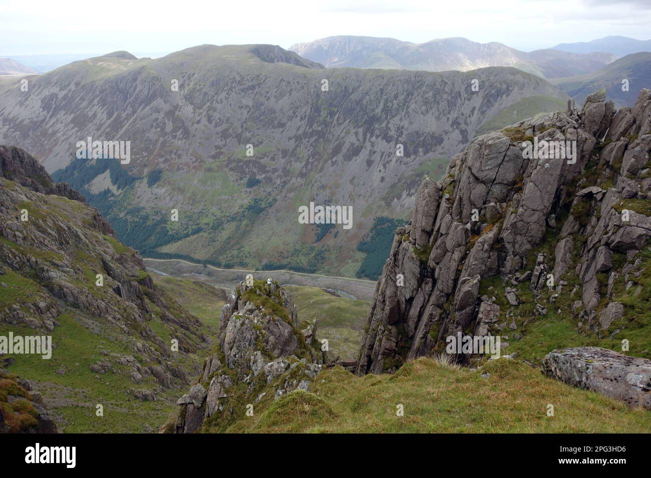The Wainwrights High Stile & High Crag and the Ennerdale Valley from ...
