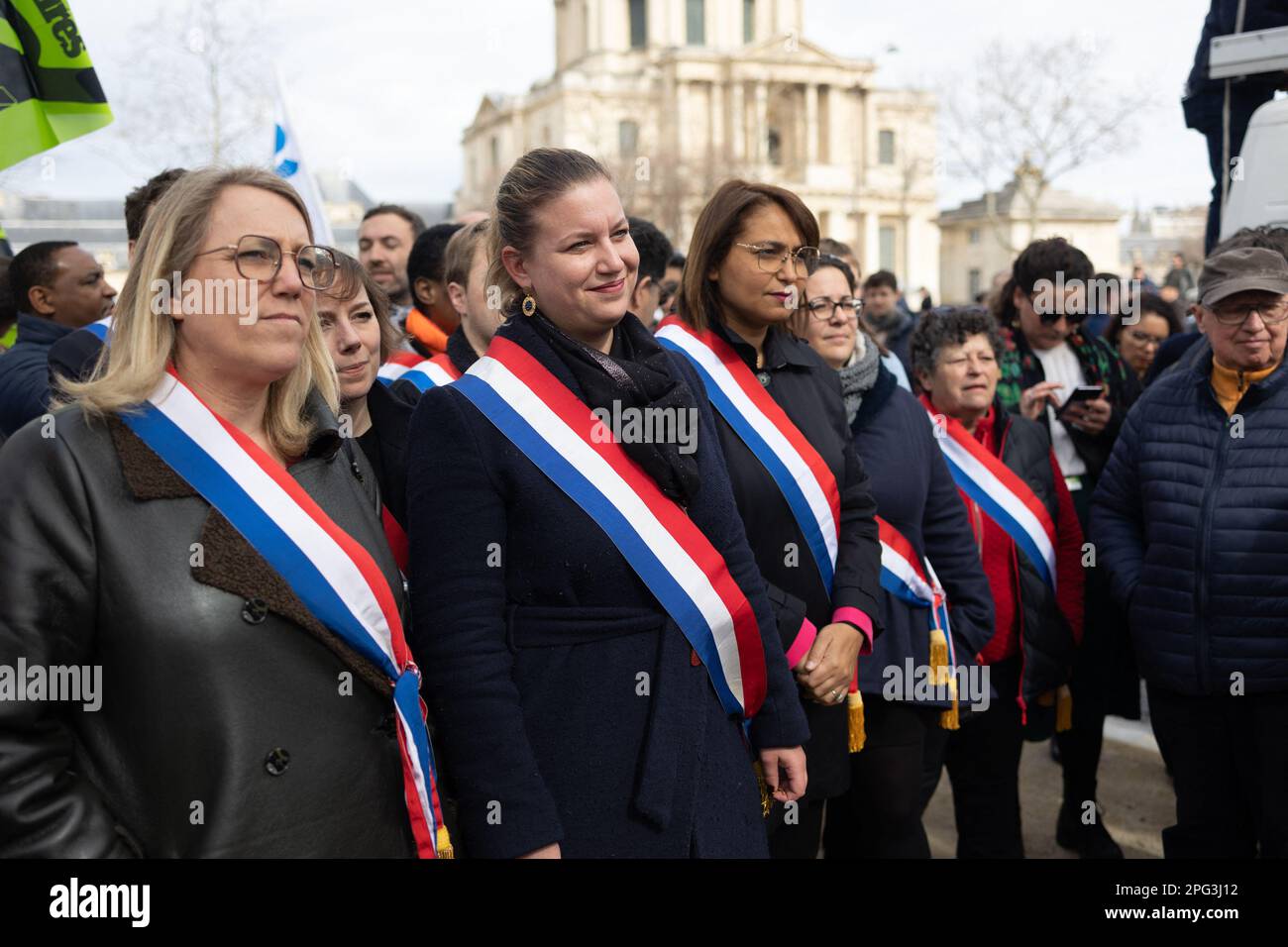 Paris, France. 20th Mar, 2023. French deputy and president of La France ...