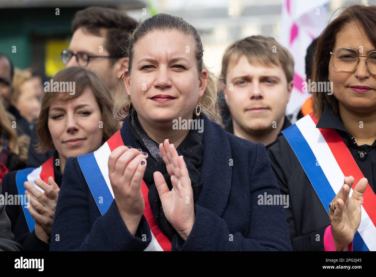 Paris, France. 20th Mar, 2023. French deputy and president of La France ...