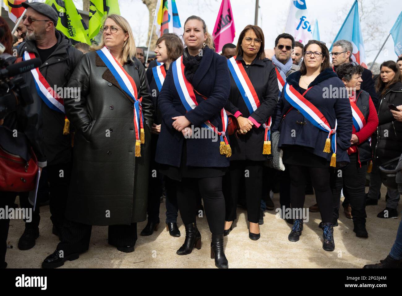 Paris, France. 20th Mar, 2023. French deputy and president of La France ...