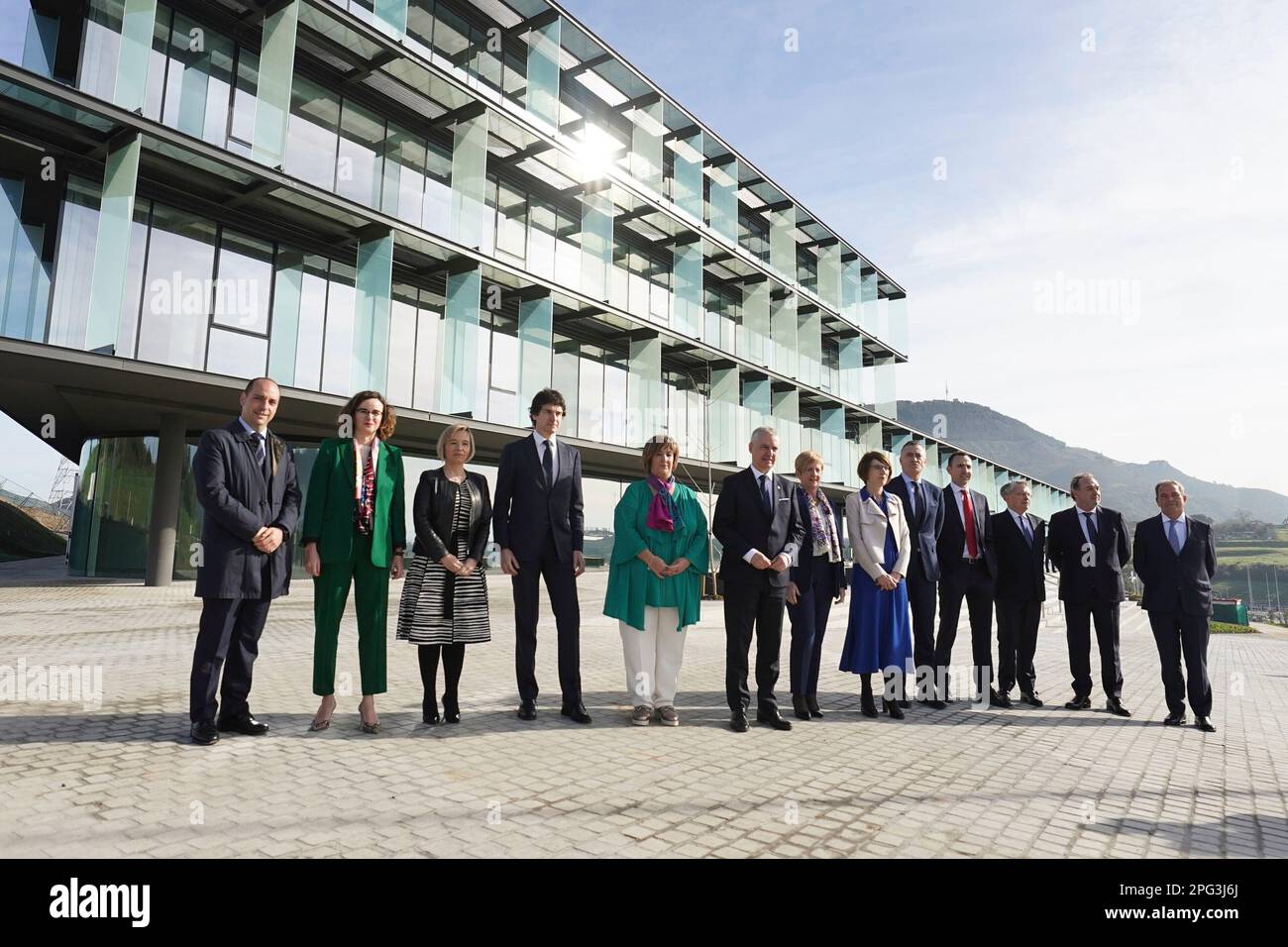 Family photo of those attending the inauguration of the new Abanto ...
