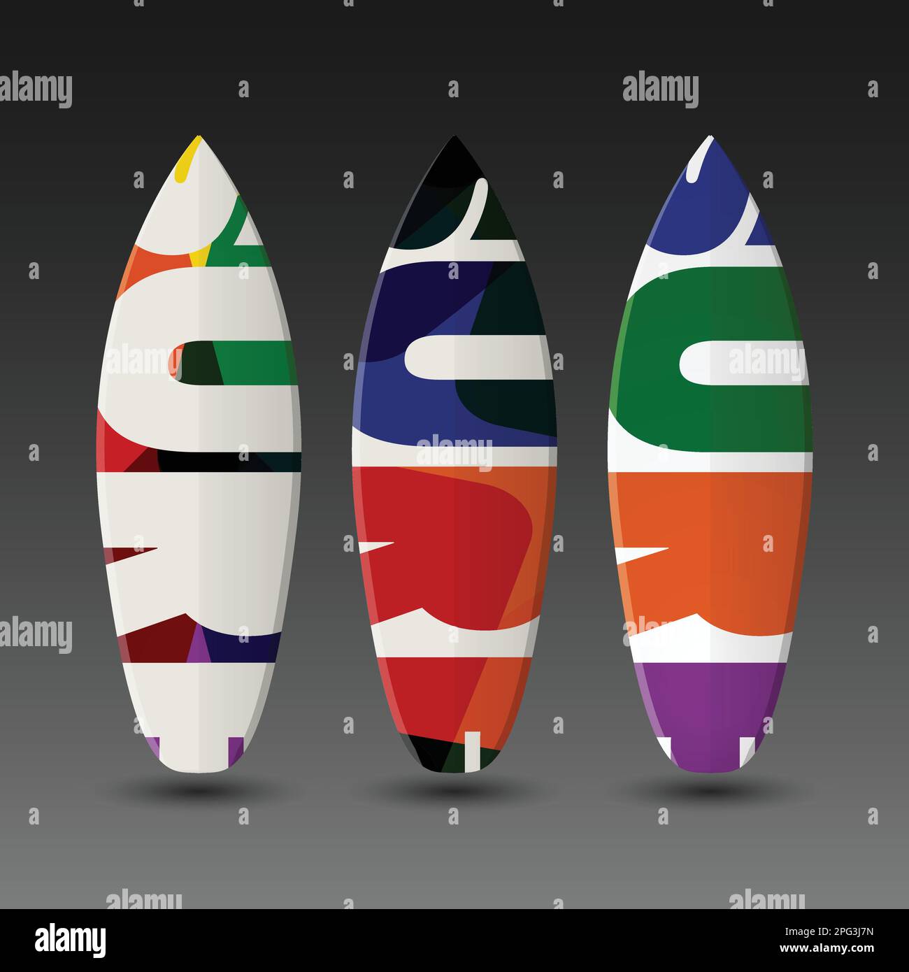 Surf templates Stock Vector Images - Alamy