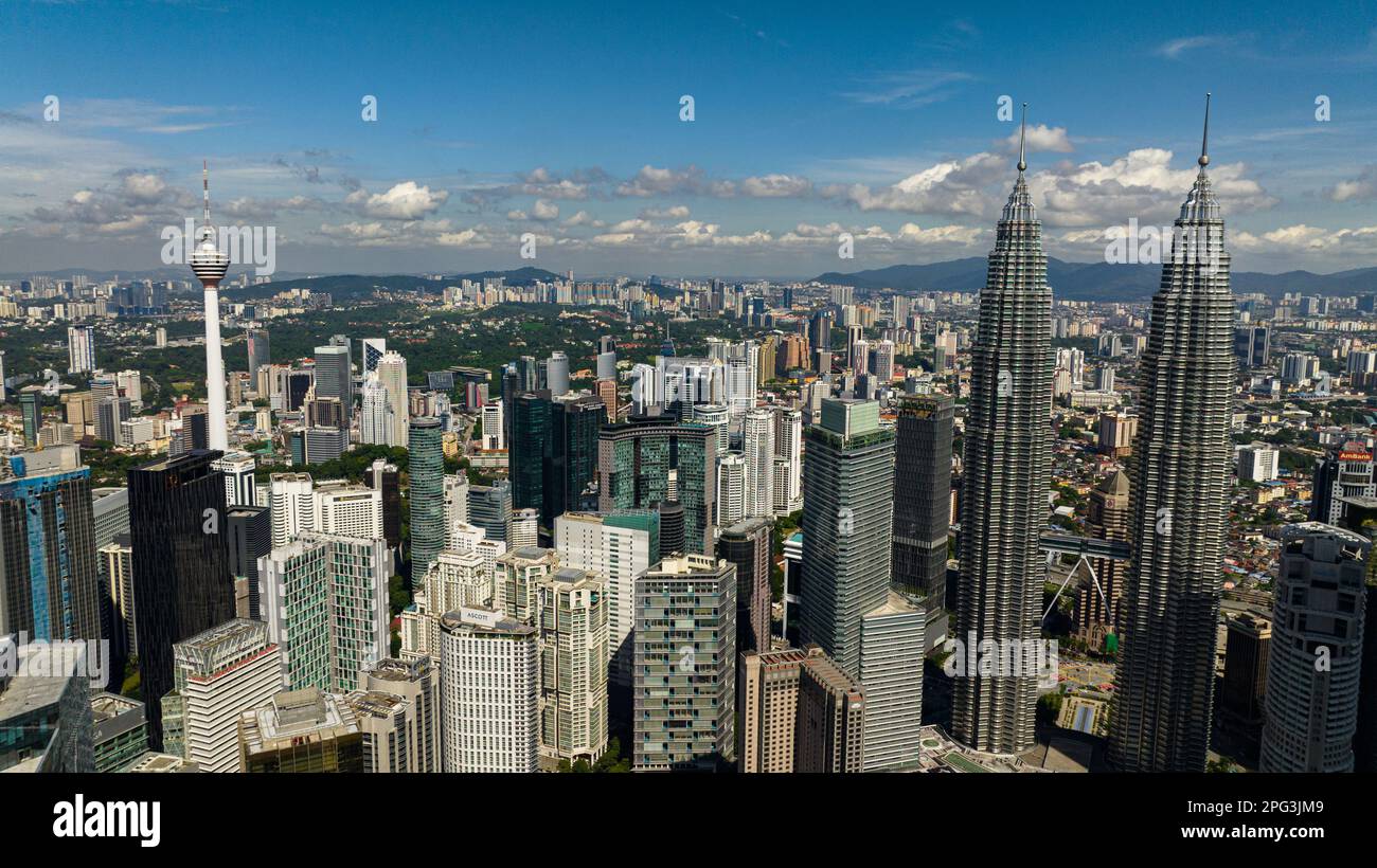 Kuala Lumpur, Malaysia - September 11, 2022: Top view of Kuala Lumpur ...