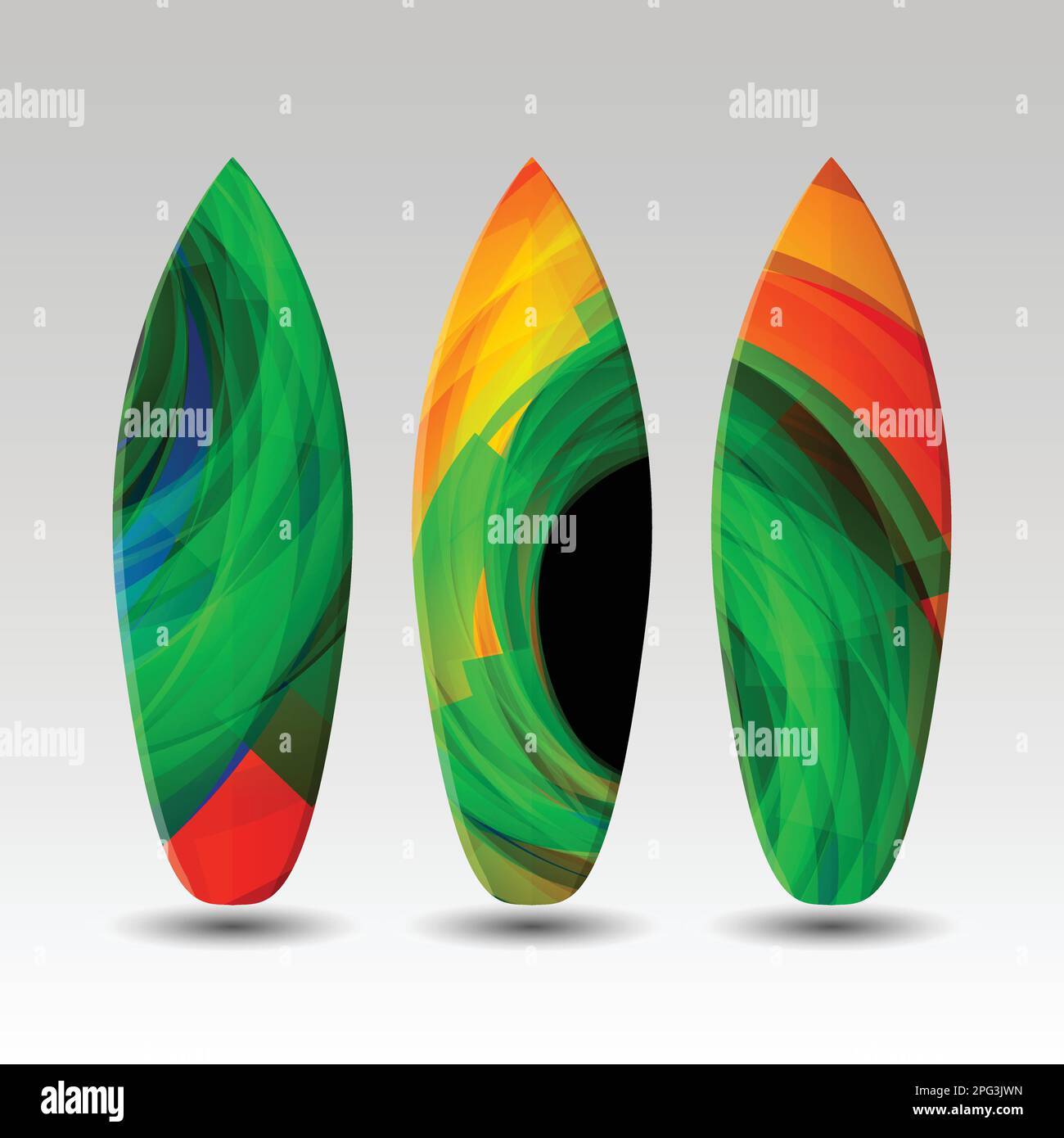 Vector Surfboard Design Templates Stock Vector Image & Art - Alamy