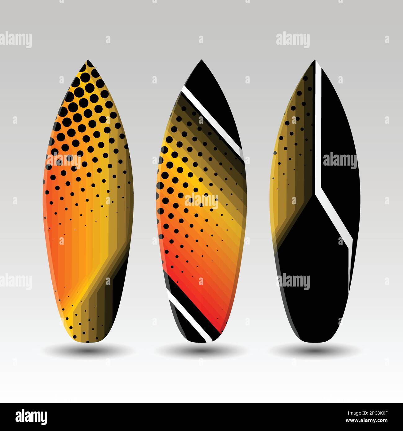 Vector Surfboard Design Templates Stock Vector Image & Art - Alamy