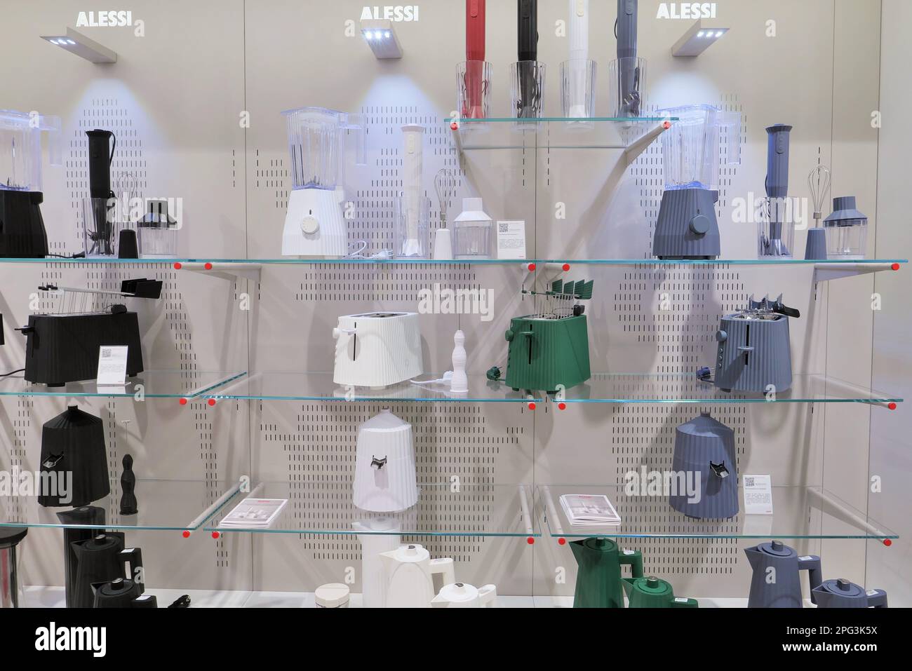 ALESSI HOME APPLIANCES INSIDE THE FASHION STORE Stock Photo - Alamy