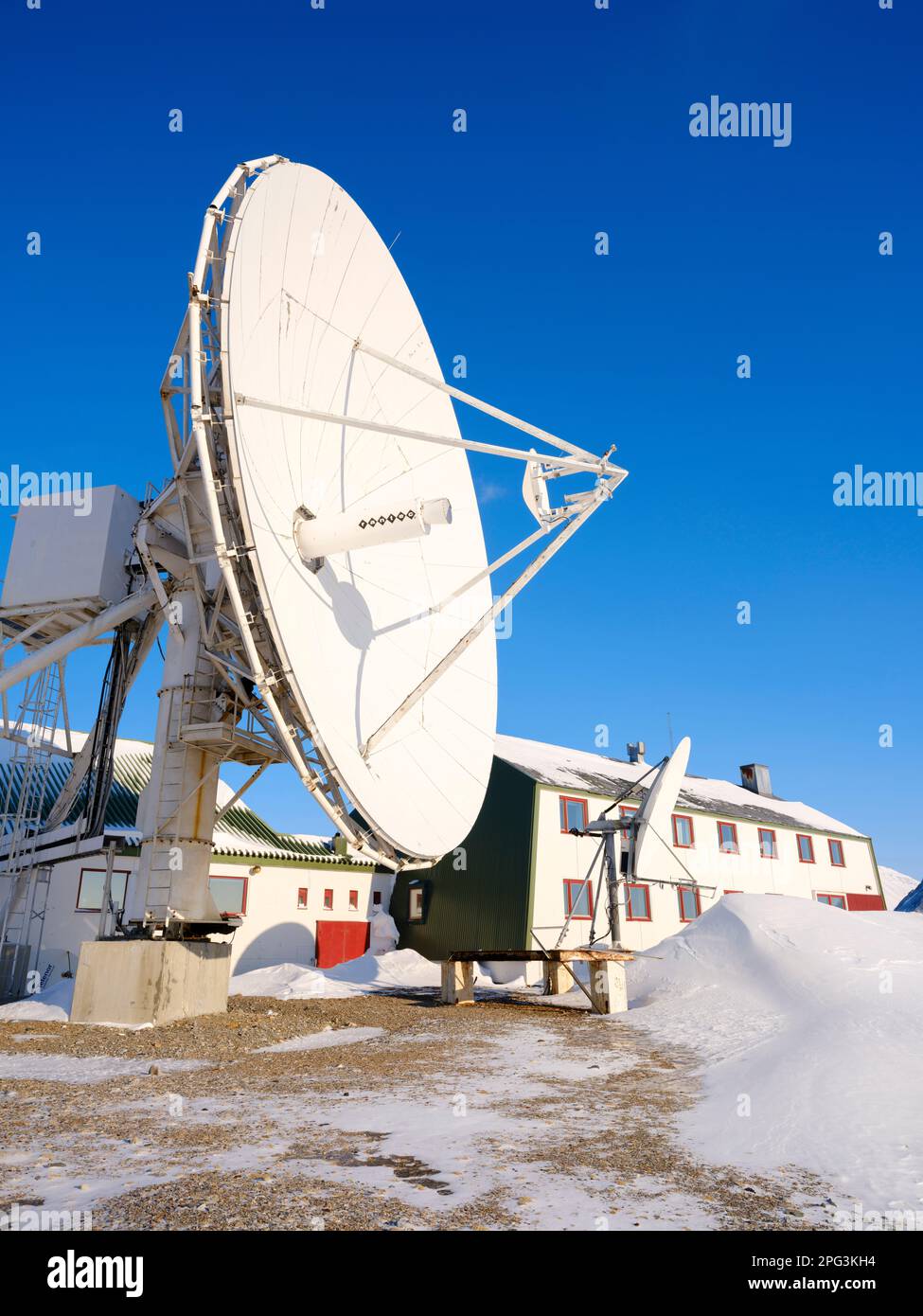 Isfjord Radio at Kapp Linne, Island of Spitsbergen, part of Svalbard ...