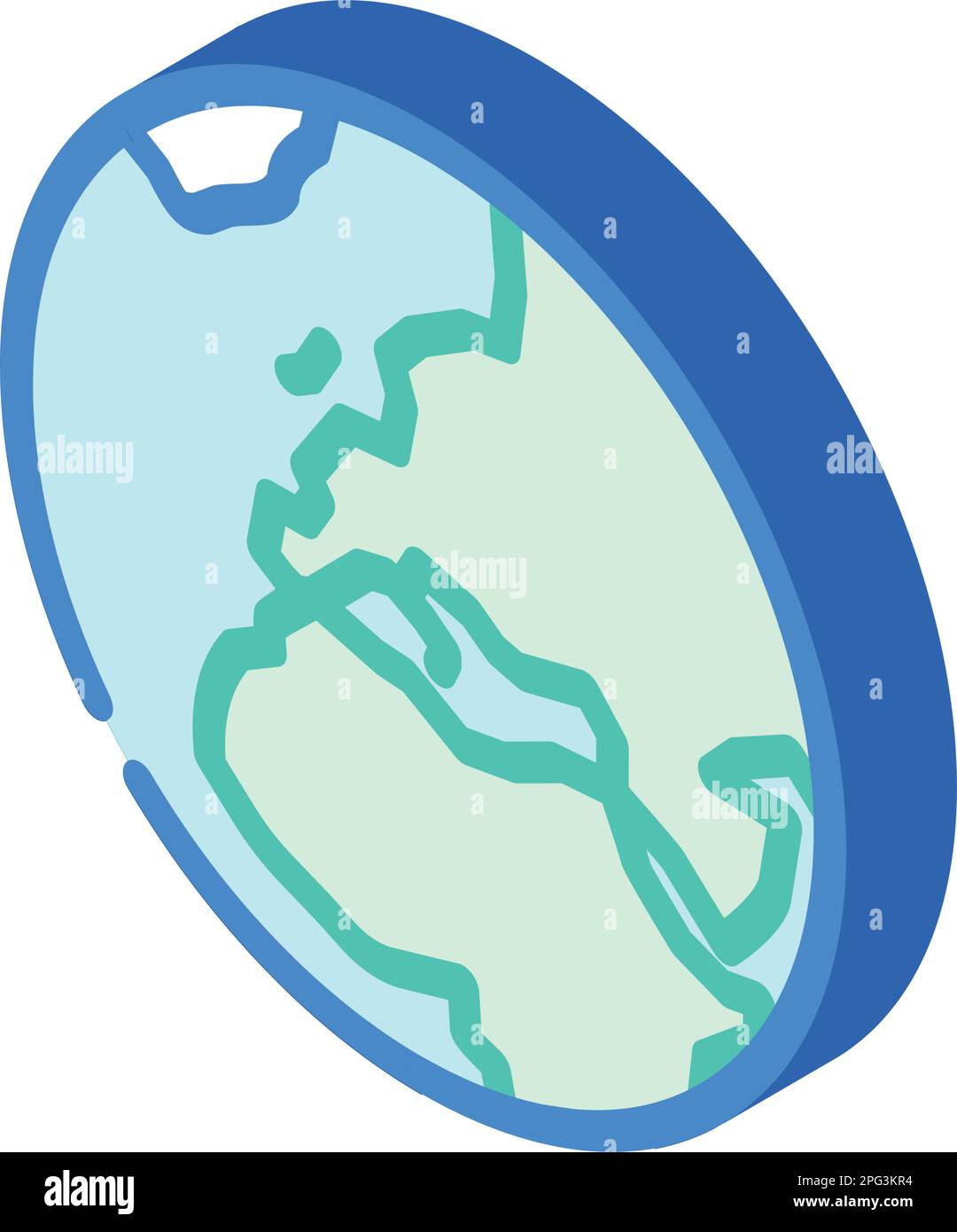 europe earth planet map isometric icon vector illustration Stock Vector ...