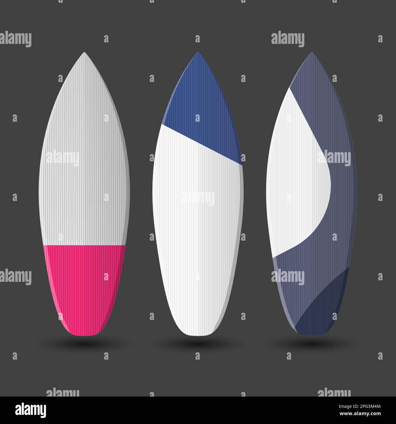 Pink and black surfboard Stock Vector Images - Alamy