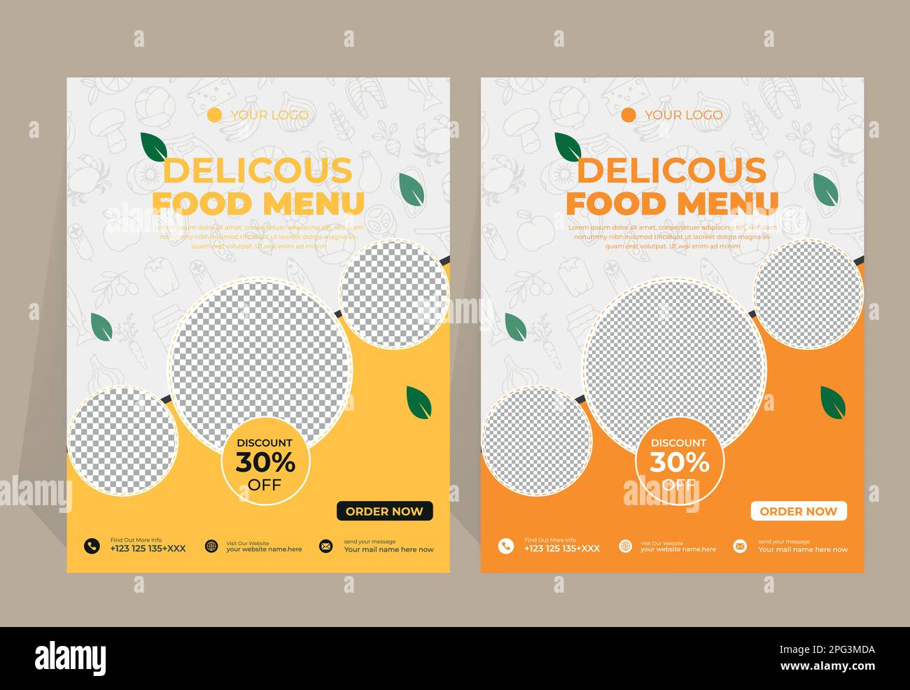 Fast Food Flyer Design Template cooking, cafe and restaurant menu, food ...