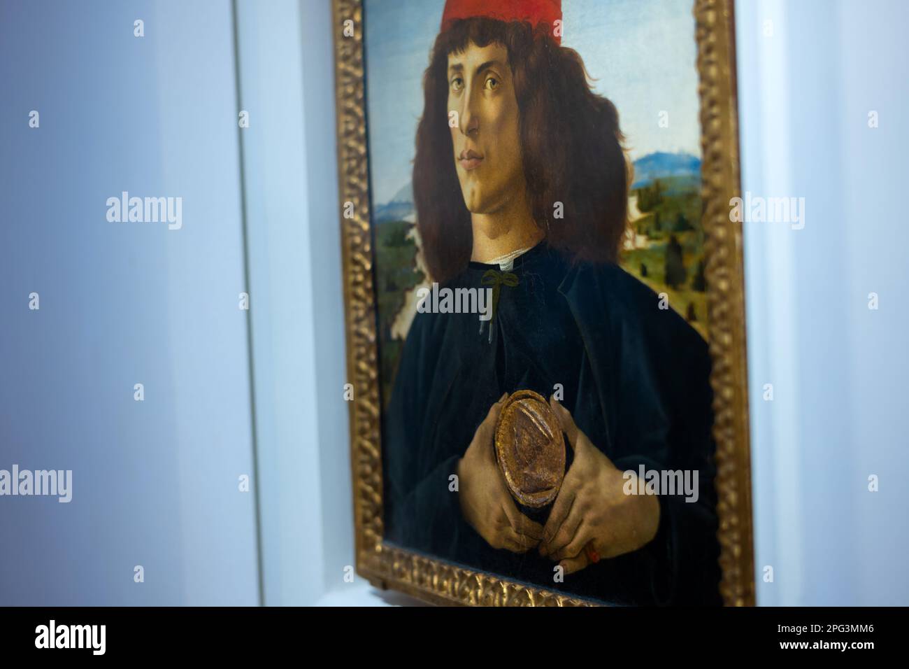 Works by Sandro Botticelli in the Uffizi in Florence Stock Photo - Alamy