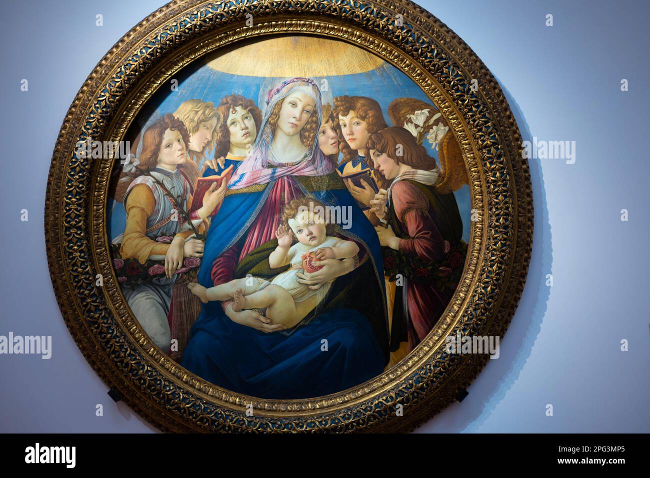 Works by Sandro Botticelli in the Uffizi in Florence Stock Photo - Alamy