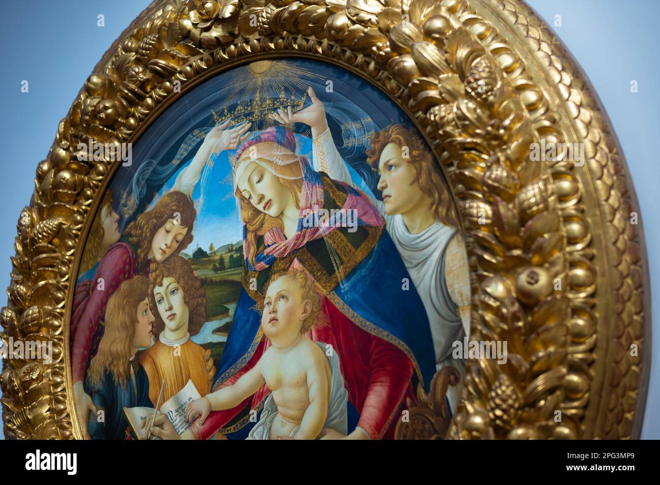 Works by Sandro Botticelli in the Uffizi in Florence Stock Photo - Alamy