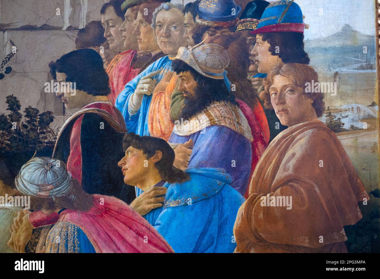 Widely believed to be a self-portrait of the artist Sandro Botticelli ...