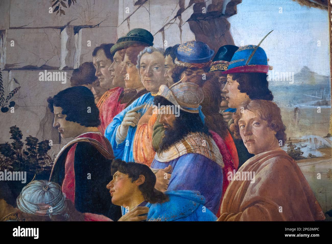 Widely believed to be a self-portrait of the artist Sandro Botticelli ...