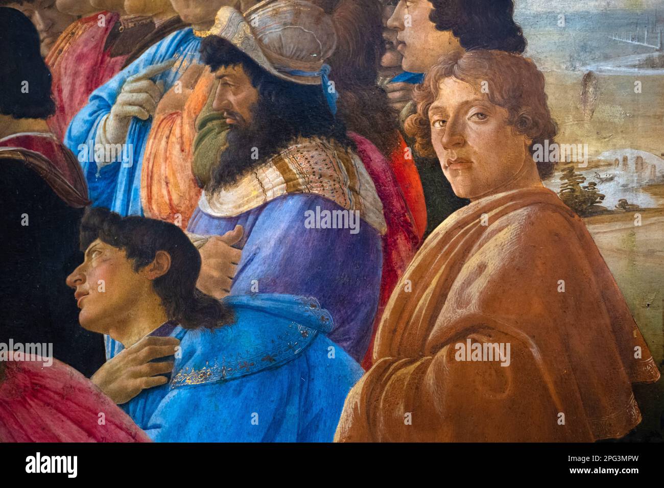 Widely believed to be a self-portrait of the artist Sandro Botticelli ...