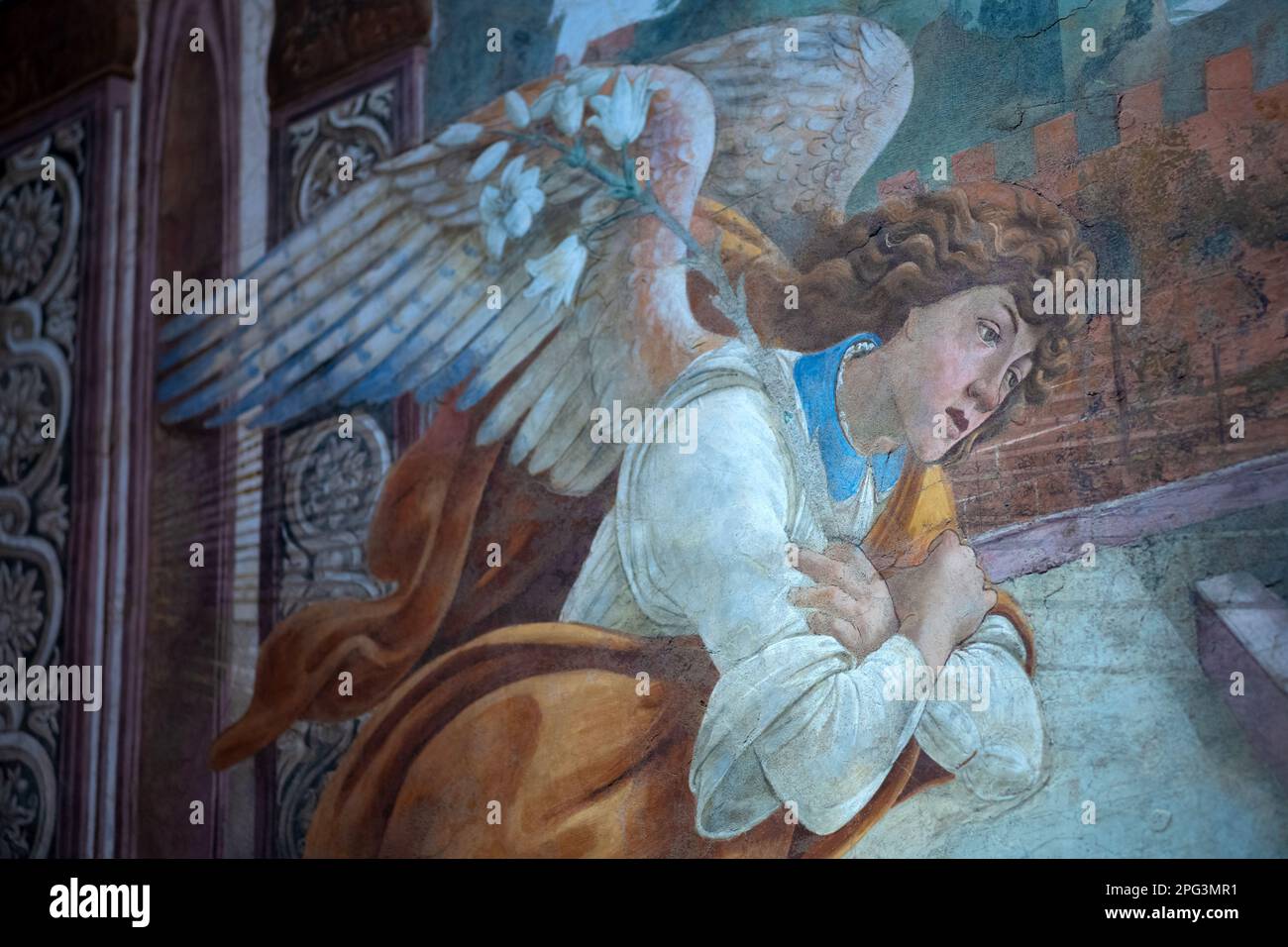 Works by Sandro Botticelli in the Uffizi in Florence Stock Photo - Alamy