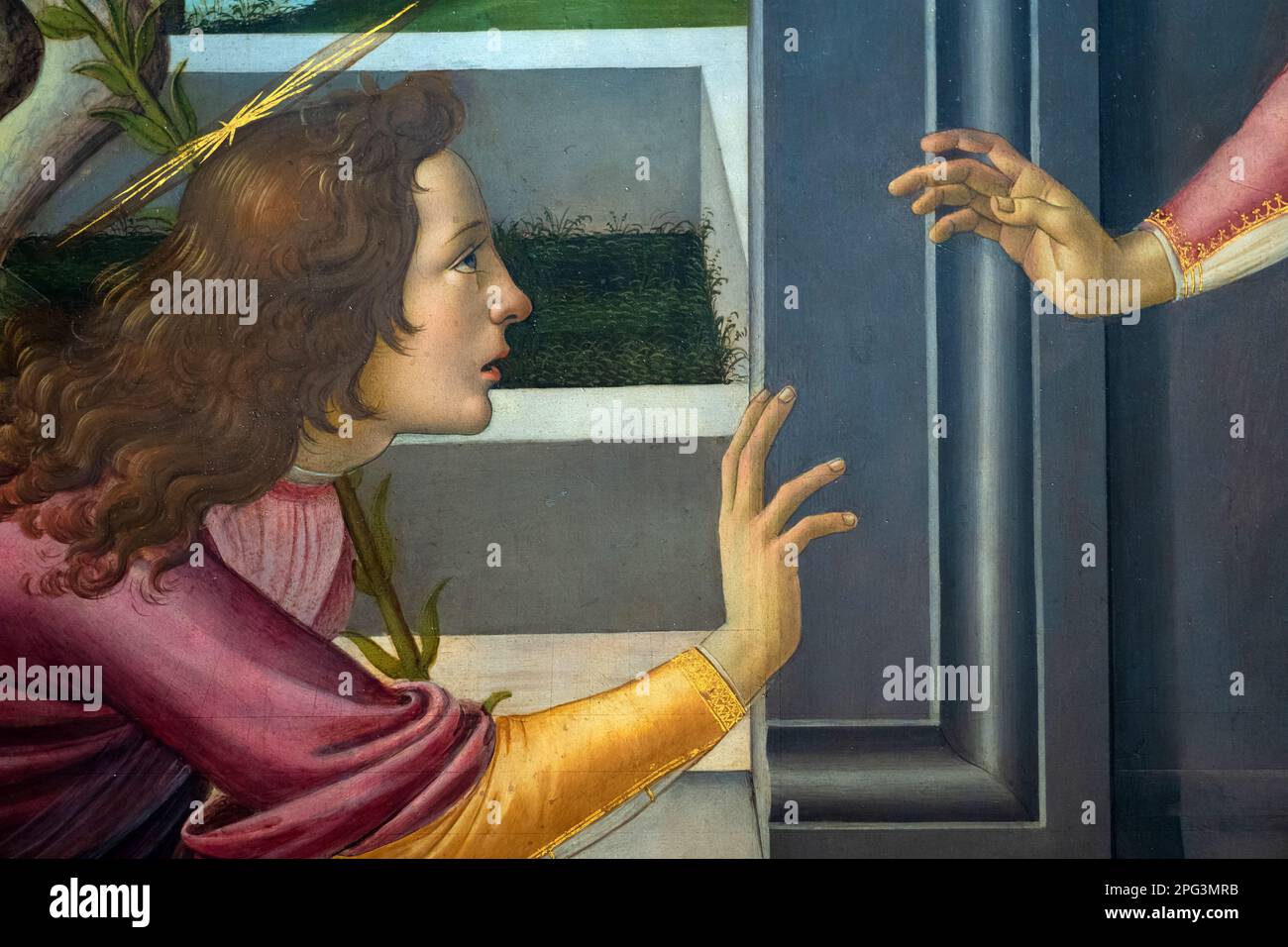 Works by Sandro Botticelli in the Uffizi in Florence Stock Photo - Alamy