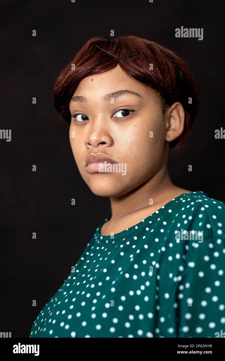 Poor South African Female Portrait Stock Photo - Alamy
