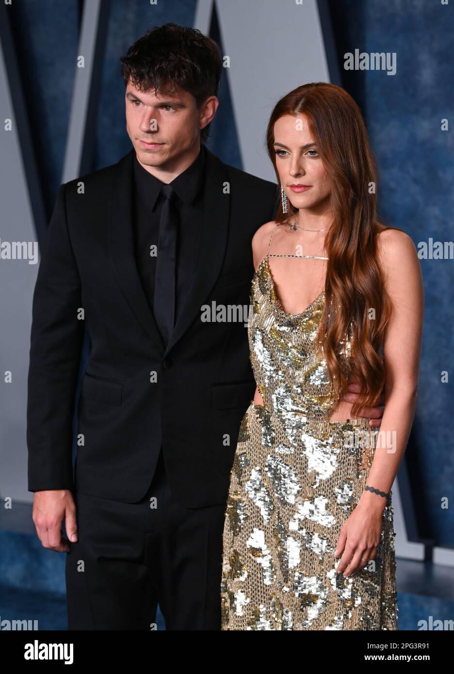 March 13th, 2023, Los Angeles, USA. Ben Smith-Petersen and Riley Keough ...