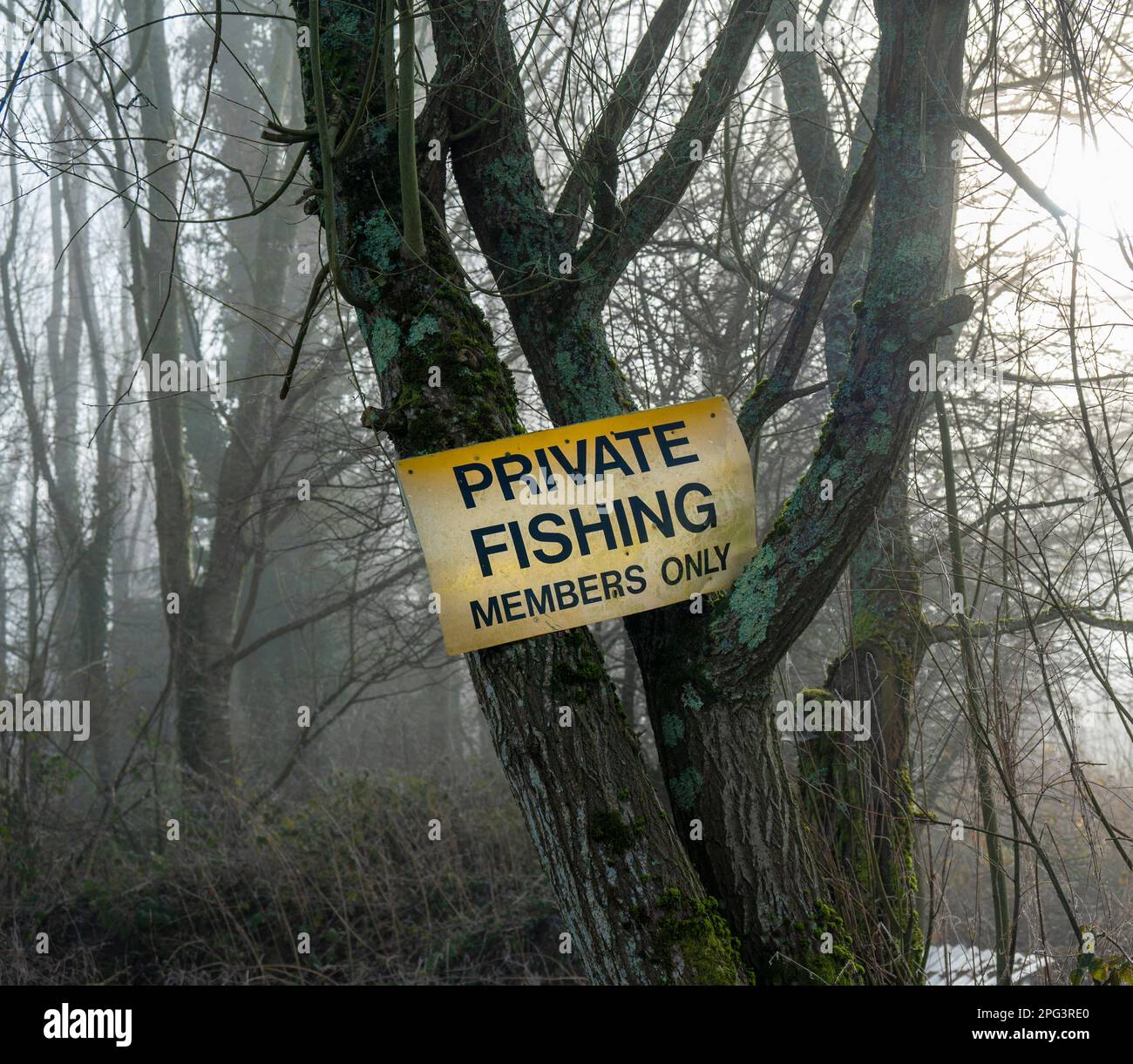 Fishing by permit only sign hi-res stock photography and images - Alamy