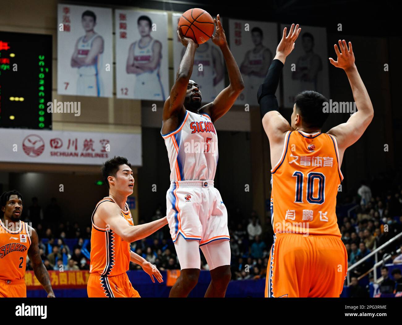 Chengdu, China's Sichuan Province. 20th Mar, 2023. Jordan Crawford (C ...