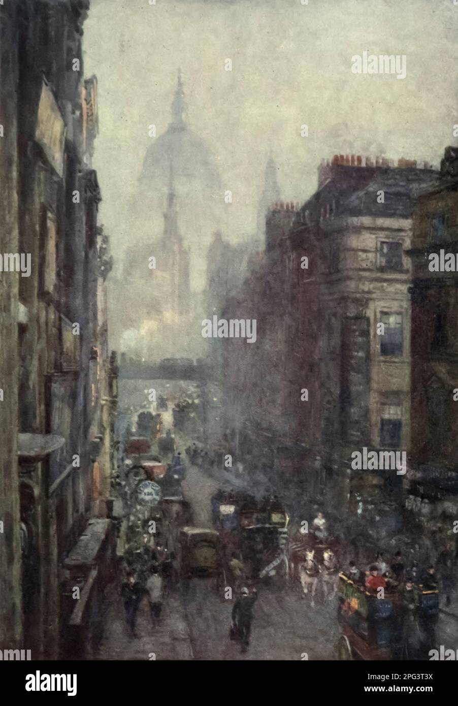 Fleet Street watercolour painted by Rose Barton from the book ...