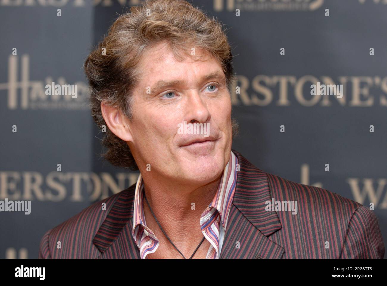 David Hasselhoff. Harrods, Waterstones, Knightsbridge, London. UK Stock ...