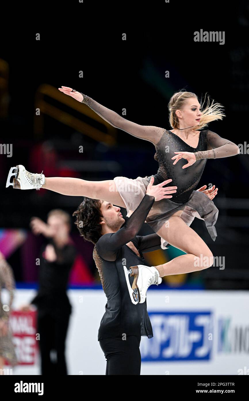 Maria KAZAKOVA & Georgy REVIYA (GEO), during Ice Dance Practice, at the ...