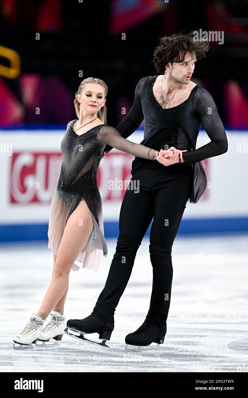 Maria KAZAKOVA & Georgy REVIYA (GEO), during Ice Dance Practice, at the ...