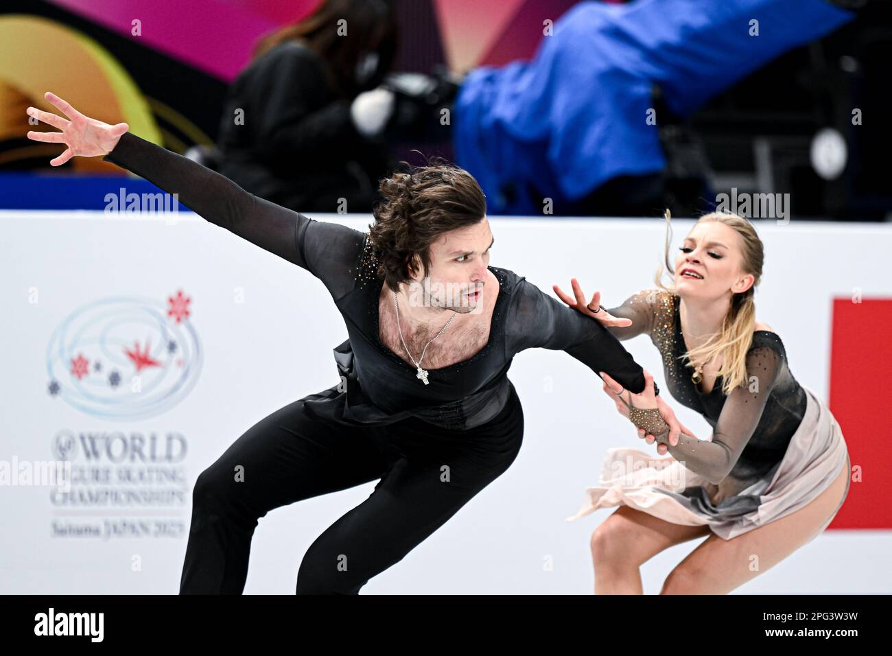 Maria KAZAKOVA & Georgy REVIYA (GEO), during Ice Dance Practice, at the ...