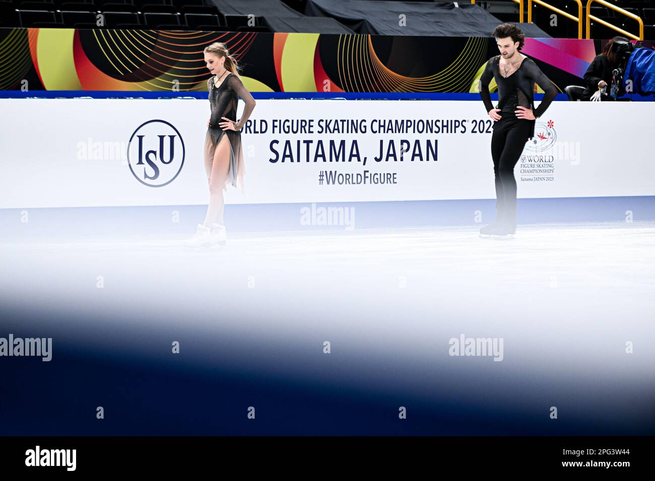 Maria KAZAKOVA & Georgy REVIYA (GEO), during Ice Dance Practice, at the ...