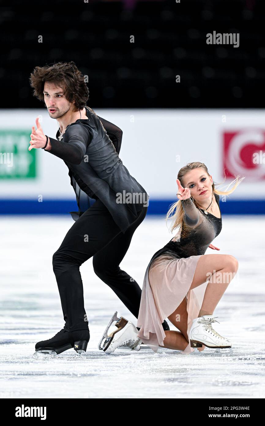 Maria KAZAKOVA & Georgy REVIYA (GEO), during Ice Dance Practice, at the ...