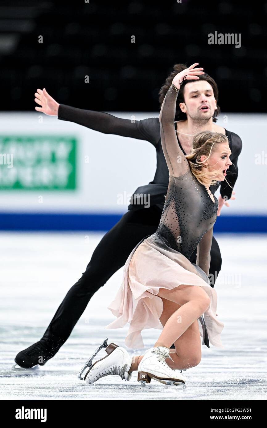 Maria KAZAKOVA & Georgy REVIYA (GEO), during Ice Dance Practice, at the ...