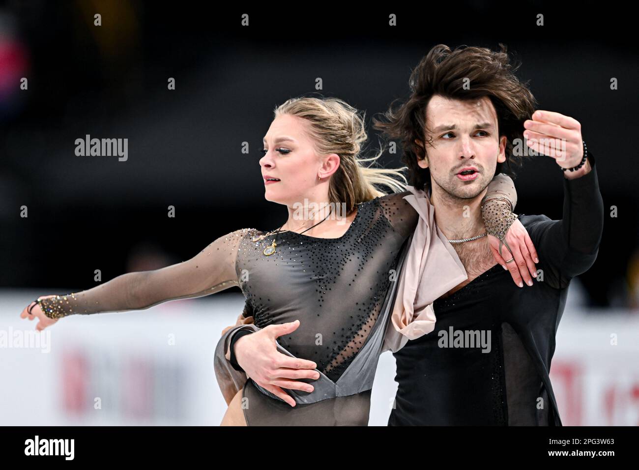 Maria KAZAKOVA & Georgy REVIYA (GEO), during Ice Dance Practice, at the ...