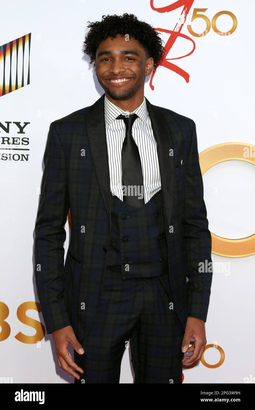 Jacob Aaron Gaines at arrivals for THE YOUNG AND THE RESTLESS 50th ...